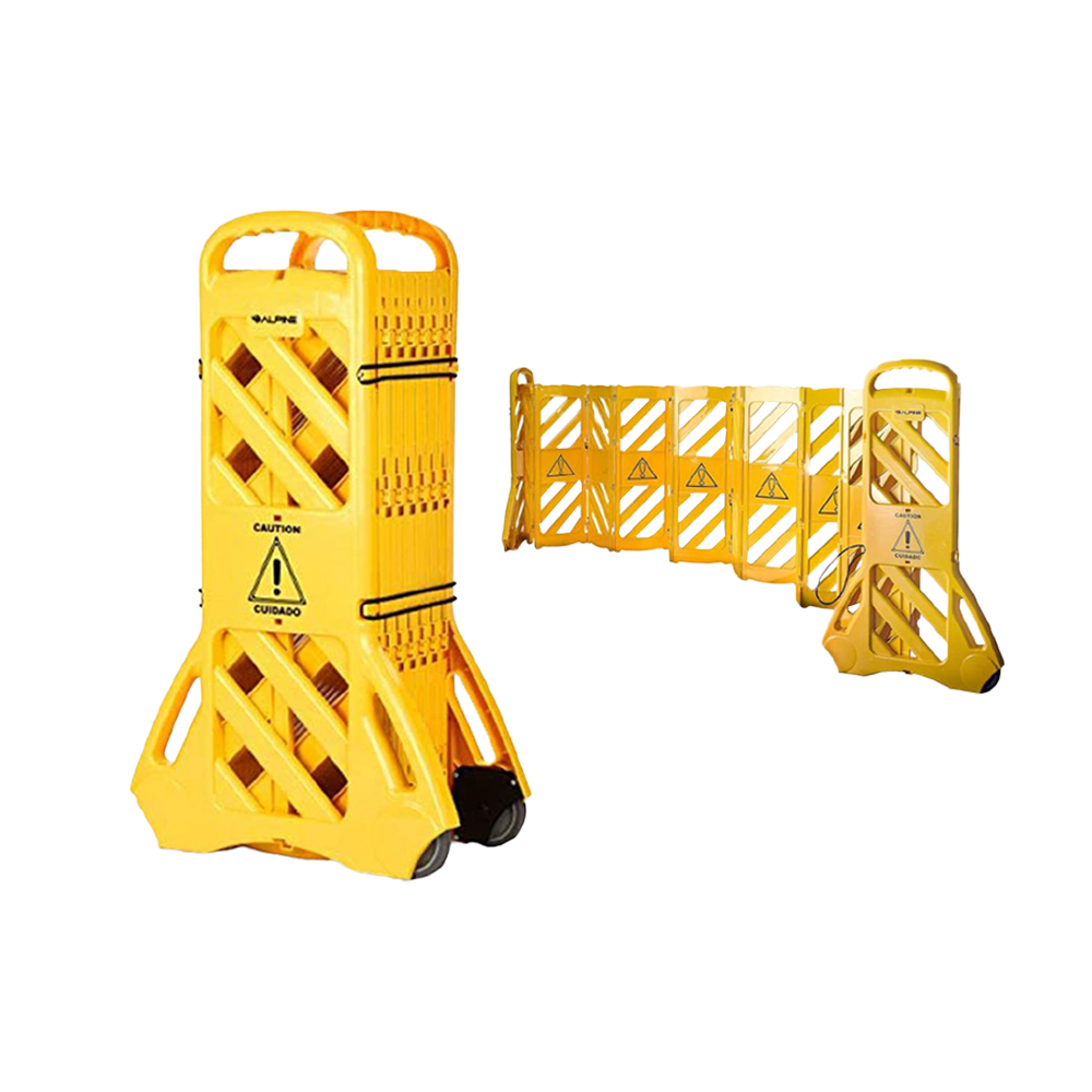4Meter Yellow Mobile Portable Retractable Barrier – Middle East Rainbow ...