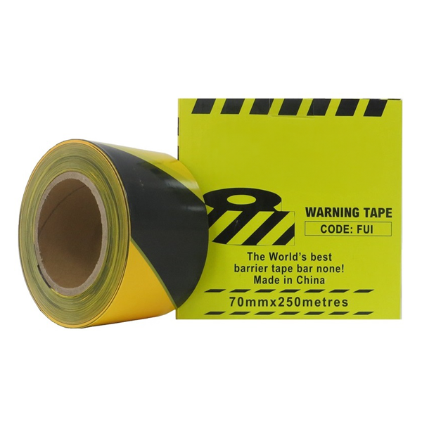 Warning Tape3" Yellow/Black – Middle East Rainbow FZCO.