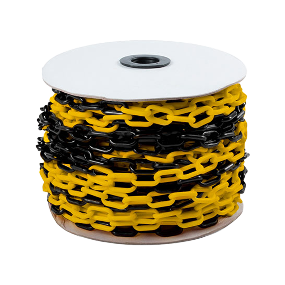 Plastic Traffic Chain Yellow/Black – Middle East Rainbow FZCO.